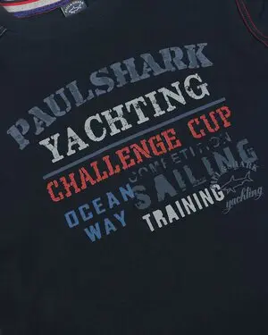 PAUL  SHARK Logo Printed Long-sleeved T-shirt