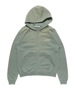 Acne Studios Long-sleeved Zip Hoodie - Slate Ash