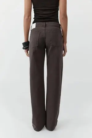 ST. AGNI Belt Loop Jeans - Taupe