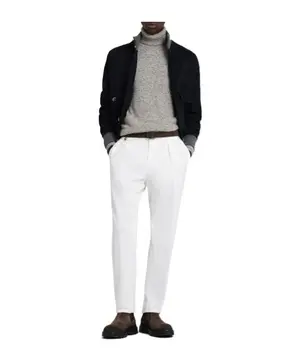 Brunello Cucinelli Alpaca Blend Knit Turtleneck Sweater - Gray