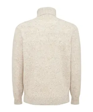 Brunello Cucinelli Alpaca Blend Knit Turtleneck Sweater - Gray