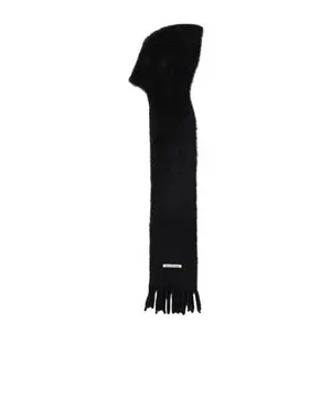 Acne Studios Mohair Wool Scarf - Black