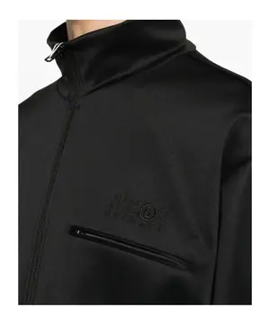 MAISON MARGIELA Logo Embroidered High-neck Sweatshirt