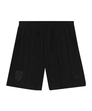 Hugo Boss Huxley Pleated Shorts With Tonal Stripes And Logo Detail