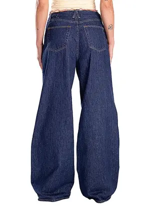 SLVRLAKE Belt Loop Pleated Wide-leg Jeans
