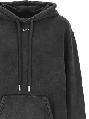 Off-White Logo Printed Drawstring Hoodie