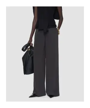 JOSEPH Nour Twill Satin Trousers - Cocoa