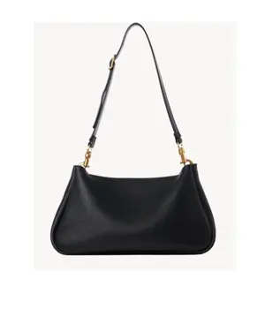 Chloé Marcie Quilted Detail Shoulder Bag - Black