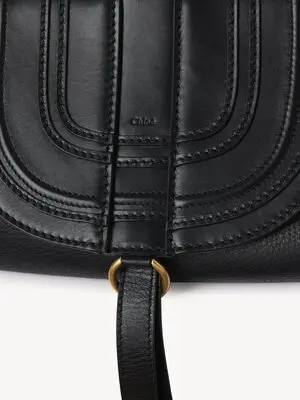 Chloé Marcie Quilted Detail Shoulder Bag - Black