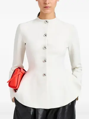 Proenza Schouler Dasha Buttoned Jacket - White