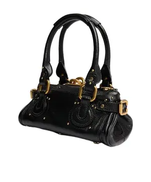 Chloé Paddington Grain Leather Shoulder Bag - Black