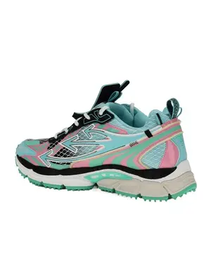 Off-White Be Right Back" Fishnet Lace-up Sneakers - Multicolor