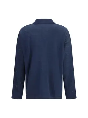 Max Mara Collared Buttoned Cardigan - Blue
