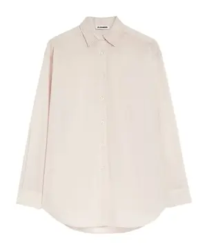 JIL SANDER Long Sleeve Buttoned Shirt - Shell Powder