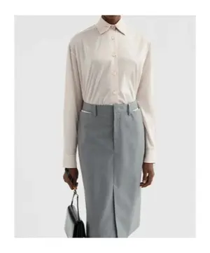 JIL SANDER Long Sleeve Buttoned Shirt - Shell Powder