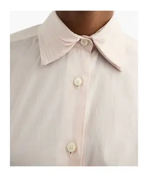 JIL SANDER Long Sleeve Buttoned Shirt - Shell Powder