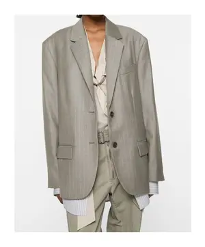 Acne Studios Layered Pinstripe Blazer