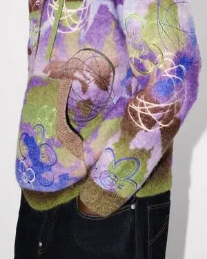 Kenzo X Futura 2000 Mixed Wool Knitted Hoodie - Multicolor