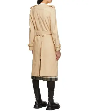 Burberry Double-breasted Trench Coat - Light Brown