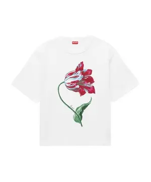 Kenzo Floral Print T-shirt - White
