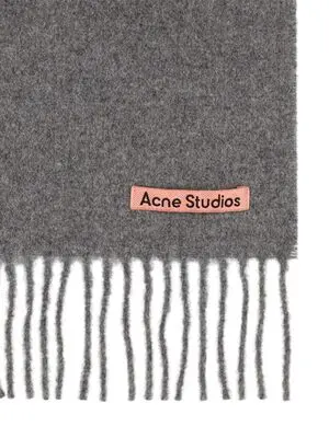 Acne Studios Fringed Scarf - Grey