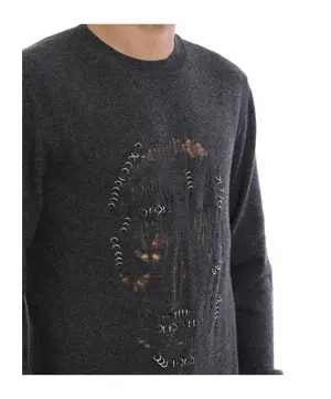 Alexander McQueen Skull Punk Piercing Sweater