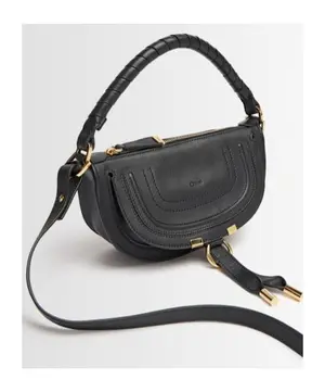 Chloé Medium Marcie Smooth Leather Bag - Black