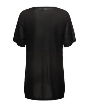 TOTEME Lyocell Blend Knit T-shirt - Black