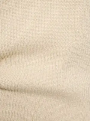 JIL SANDER Rib Knitted Vest With Detachable Collar
