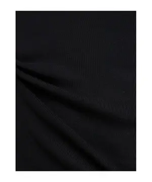TOTEME Organic Cotton Ribbed Tank Top - Black
