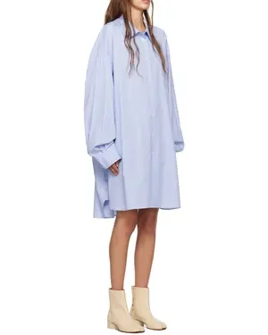 MAISON MARGIELA Striped Button-up Oversized Shirt