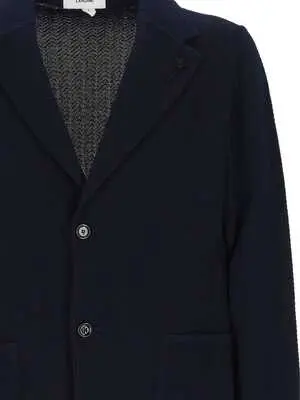 LARDINI Textured Single-breasted Blazer - Black