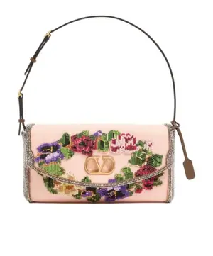 Valentino Garavani Small Shoulder Bag - Nude