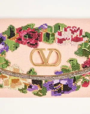 Valentino Garavani Small Shoulder Bag - Nude