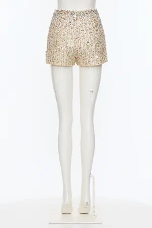 Valentino Garavani Sequined Cropped Shorts