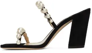 JIMMY CHOO Amara 85mm Embellished Pearl Sandals