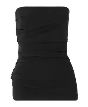 Proenza Schouler Strapless Pleated Top - Black