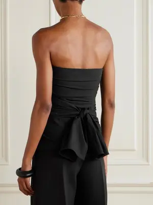Proenza Schouler Strapless Pleated Top - Black