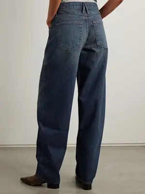 SLVRLAKE Ella Mid-rise Barrel-leg Jeans - Black