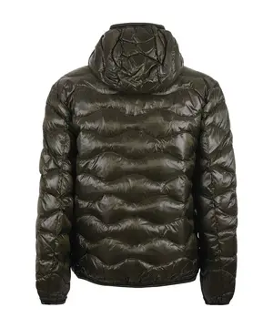 BLAUER. Hooded Puffer Jacket With Zipper Closure - Black