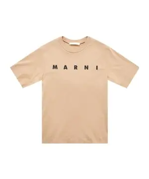 Marni Printed Cotton Jersey T-shirt - Blue
