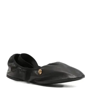 Versace Round Toe Ballet Flats
