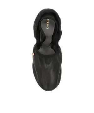 Versace Round Toe Ballet Flats