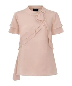 Simone Rocha Short-sleeved Ruffled Blouse