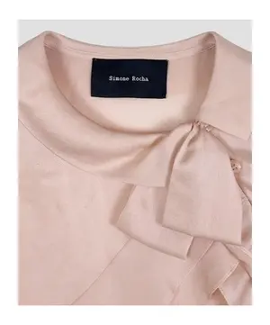 Simone Rocha Short-sleeved Ruffled Blouse