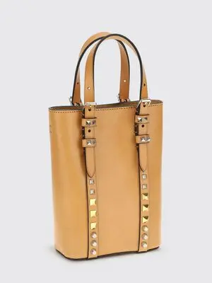 Valentino Garavani Rockstud Vlogo Signature Tote Bag - Orange