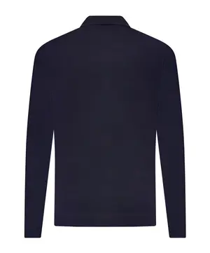 ROBERTO COLLINA Three-button Long-sleeved Polo Shirt
