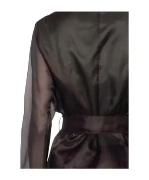 Antonelli Firenze Belted Long Sleeve Jacket - Black
