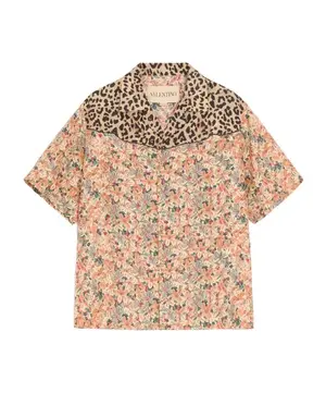 Valentino Garavani Pattern-printed Short-sleeved Shirt - Nude