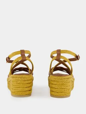 Valentino Garavani Vlogo Signature Platform Espadrille Sandals
